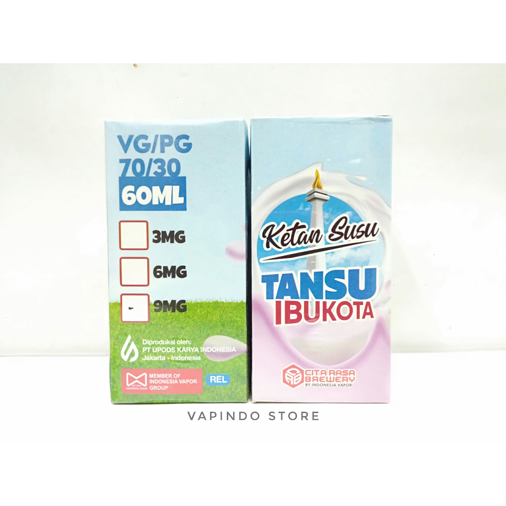 Jual NIC 9MG TANSU KETAN SUSU IBUKOTA 60ML BY CITA RASA BREW VAPE ...