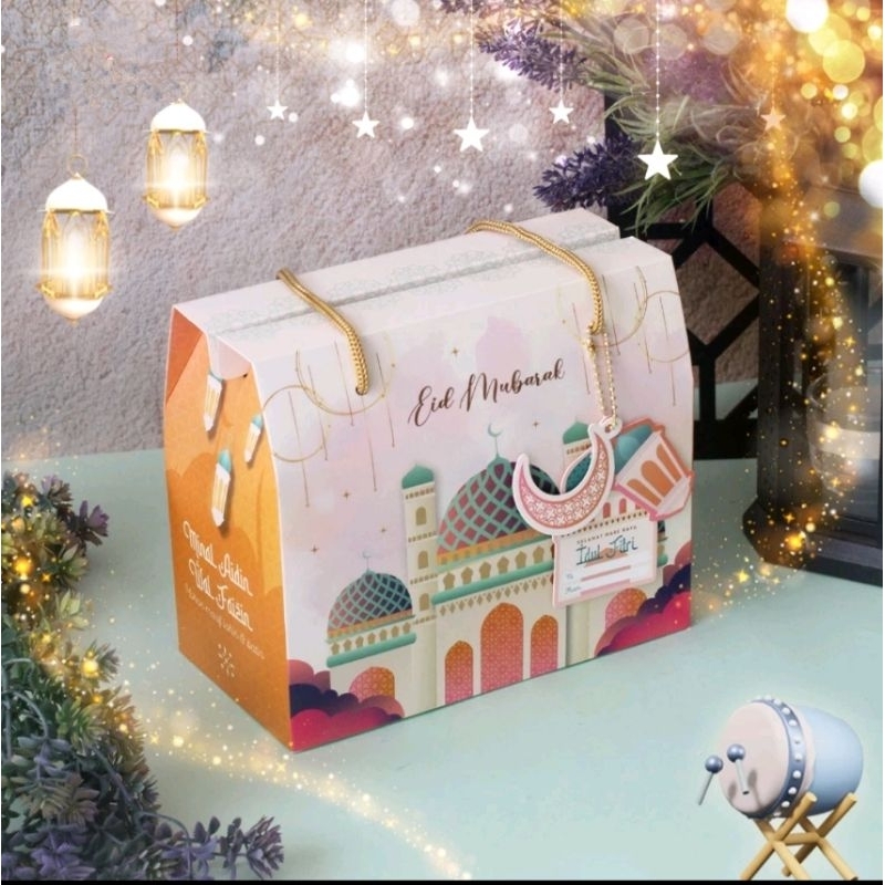 Jual Dus Toples Idul Fitri Lebaran 2 jar 600-800ml Free Hangtag Gable ...