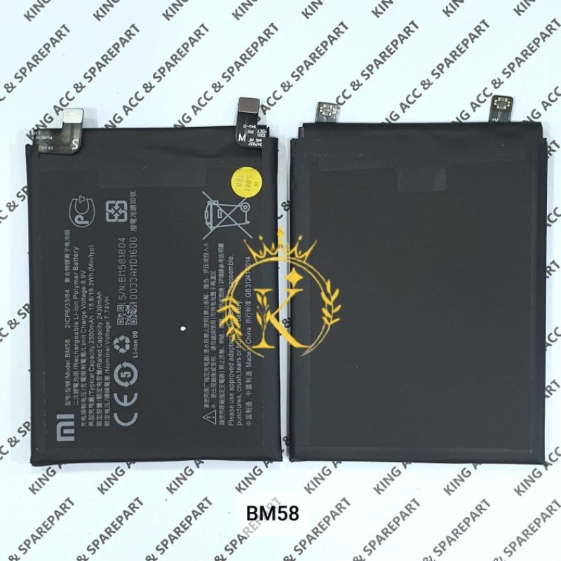 Jual BATERAI BATRE BATERE BATTERY XIAOMI MI11T PRO 5G MI 11T PRO BM58 ...
