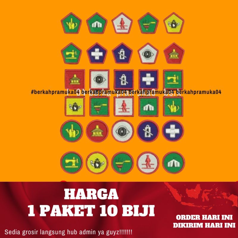 Jual Paket Tkk Pramuka Wajib Penggalang Purwa Madya Utama bordir / 10 Tkk Pramuka Penggalang ...