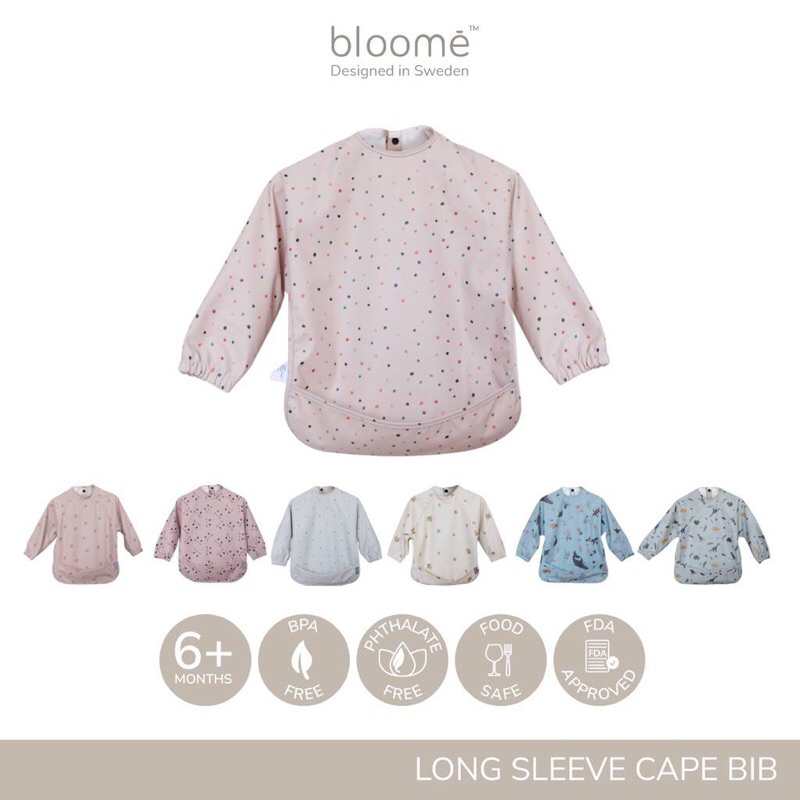 Jual BLOOME Long Sleeve Bib Cape For Baby Toddler And Kids | Baju ...