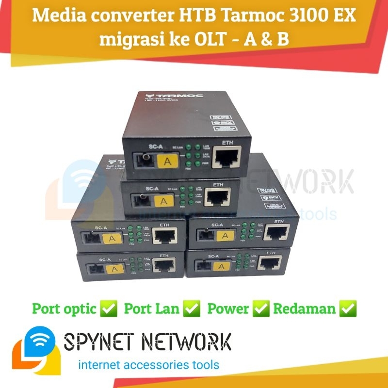 Jual Media converter htb tarmoc 3100 ex migrasi olt | Shopee Indonesia