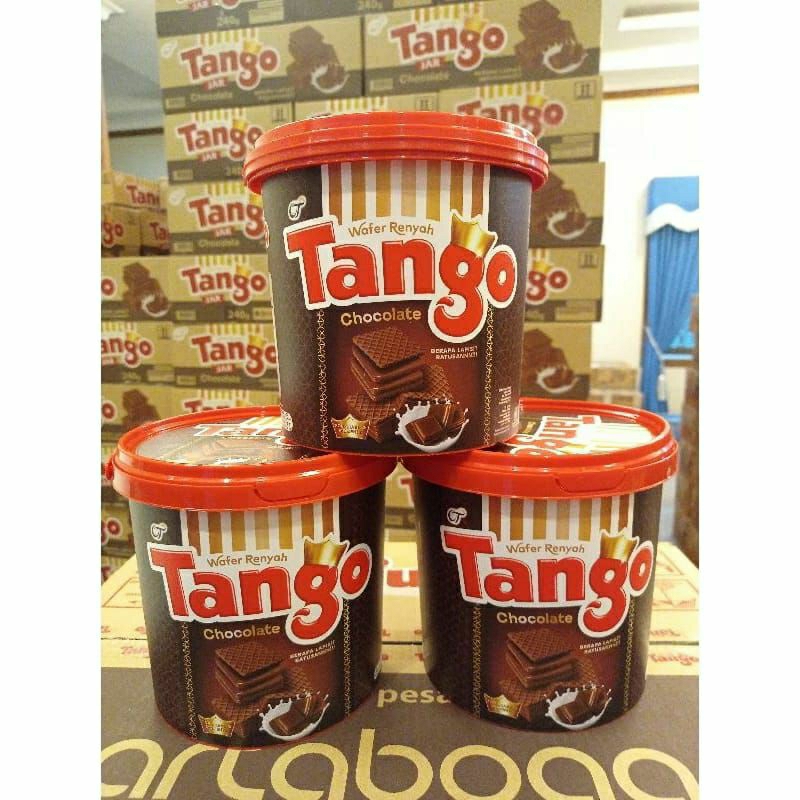 Jual (Dus/Kartonan) Wafer Tango Kaleng Tango Jar Vanila Coklat ( PO 1 ...