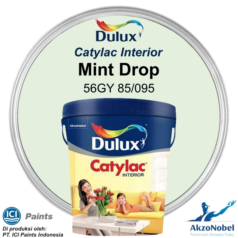 Jual CAT DULUX CATYLAC INTERIOR 5 KG - MINT DROP 56GY 85/095 | Shopee ...