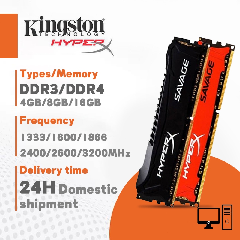 Jual 【Jakarta Spot】4GB/8GB Kingston Hyperx SAVAGE Gaming Desktop RAM DDR3 DDR4 1333MHZ/1600/1866 ...