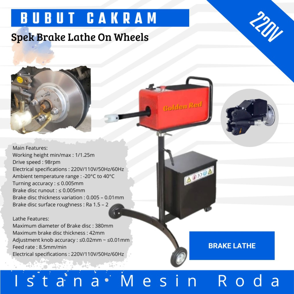Jual Mesin Bubut Cakram Rem Mobil on Car Brake / Disc Brake Drum Lathe ...
