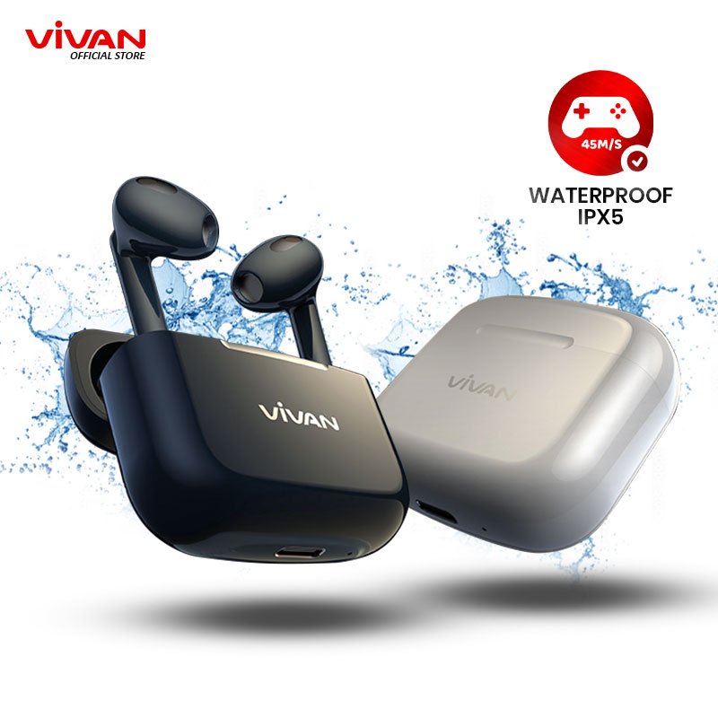 Jual VIVAN TWS Life 110 Bluetooth 5.3 Bass ENC Gaming Original Earbuds ...