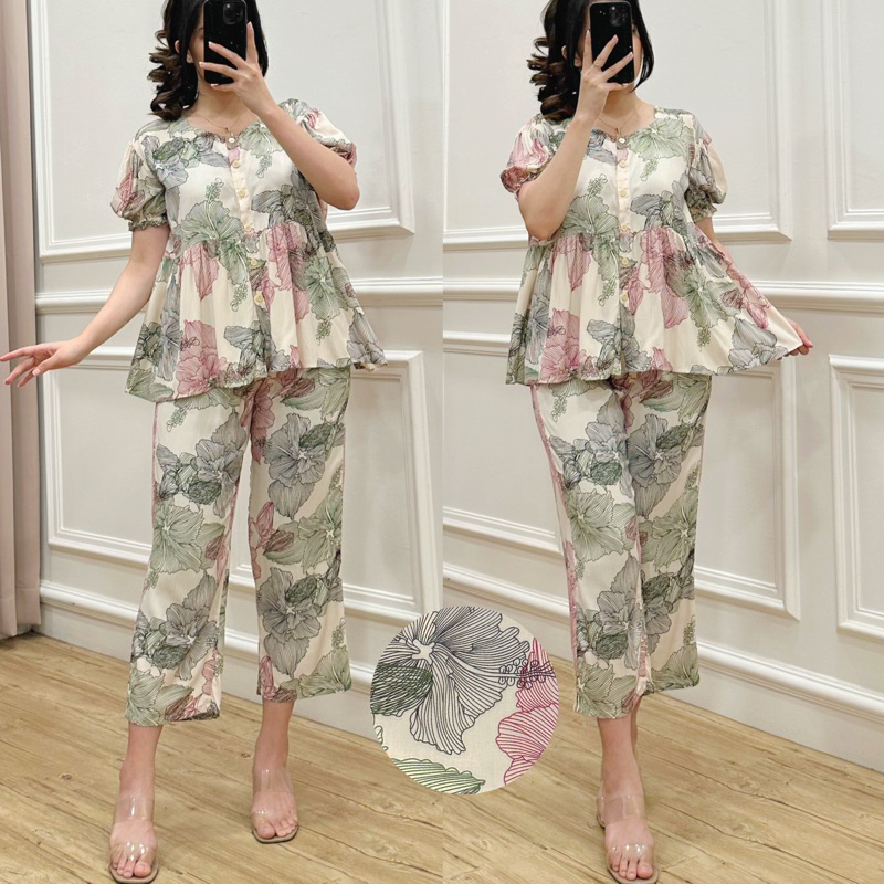 Jual Amariel Tiana OneSet Piyama Setelan Baju Tidur Nyaman Bumil Busui ...