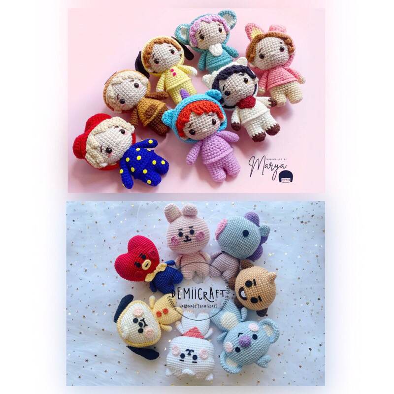 Jual [CROCHET POLA PATTERN] BTS Amigurumi Collection | Shopee Indonesia