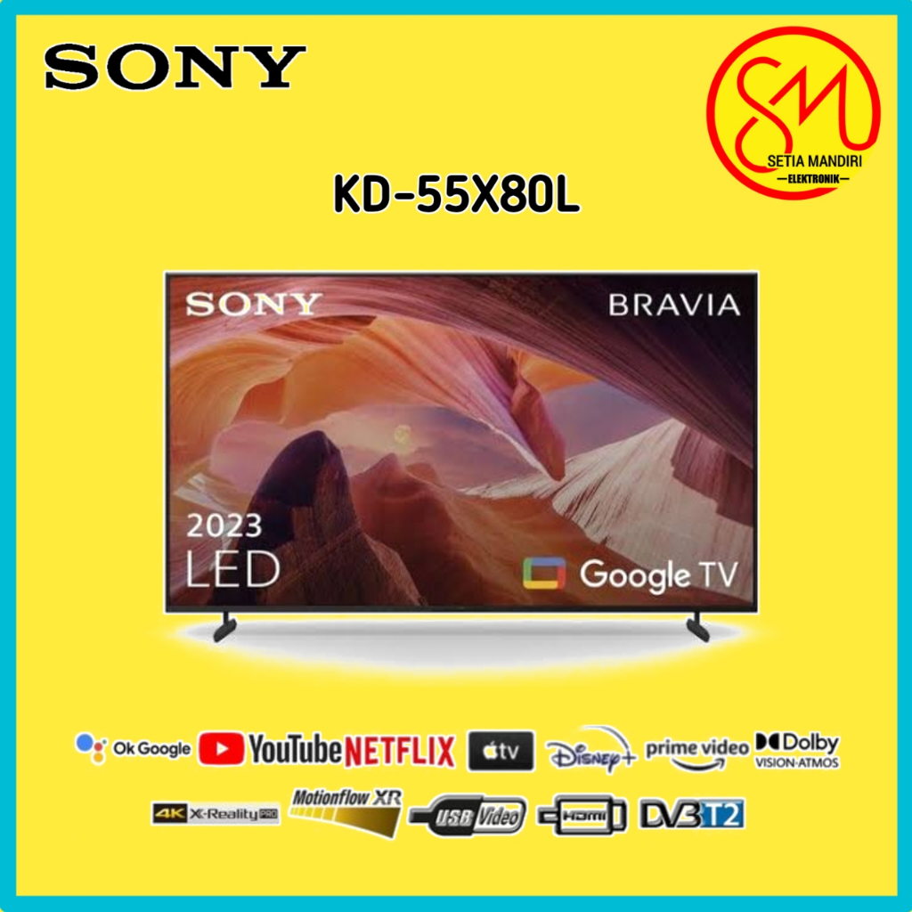 Jual SONY KD-55X80L GOOGLE TV 55 INCH 4K HDR DOLBY ATMOS NEW | Shopee ...