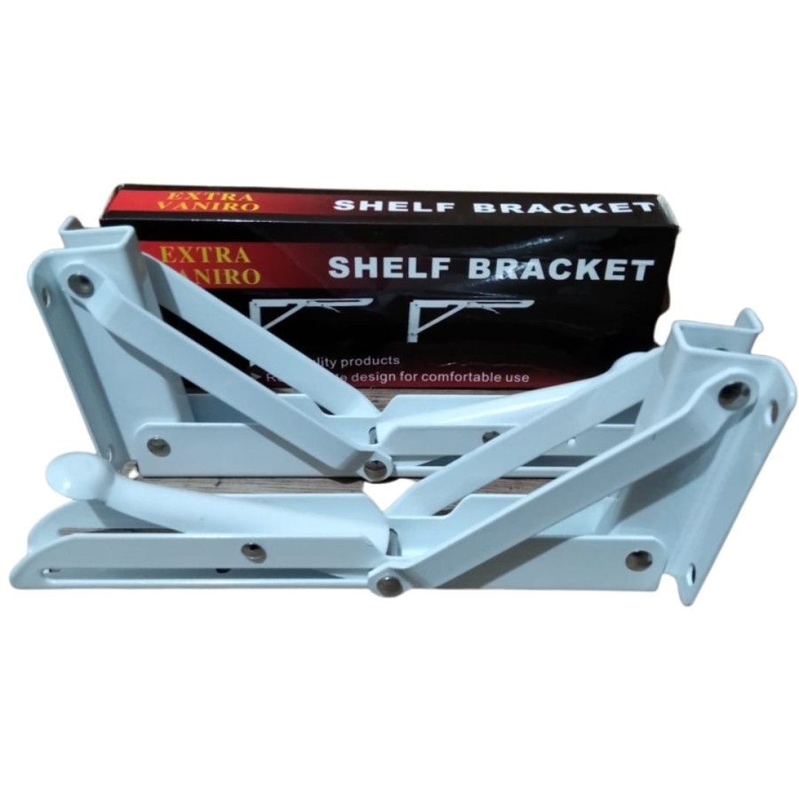 Jual Siku Rak Lipat Rak Meja 8 Inch Penyangga Folding Shelf Bracket ...