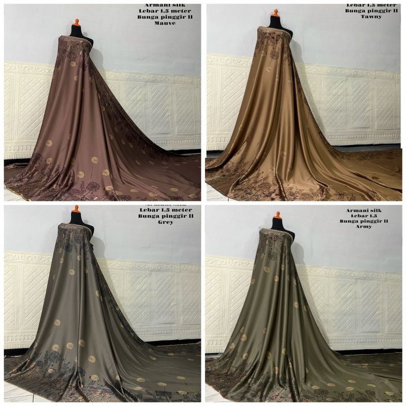 Jual KAIN ARMANY SILK MOTIF/KAIN UNTUK SERAGAMAN DAN GAMIS/HARGA PER 0 ...