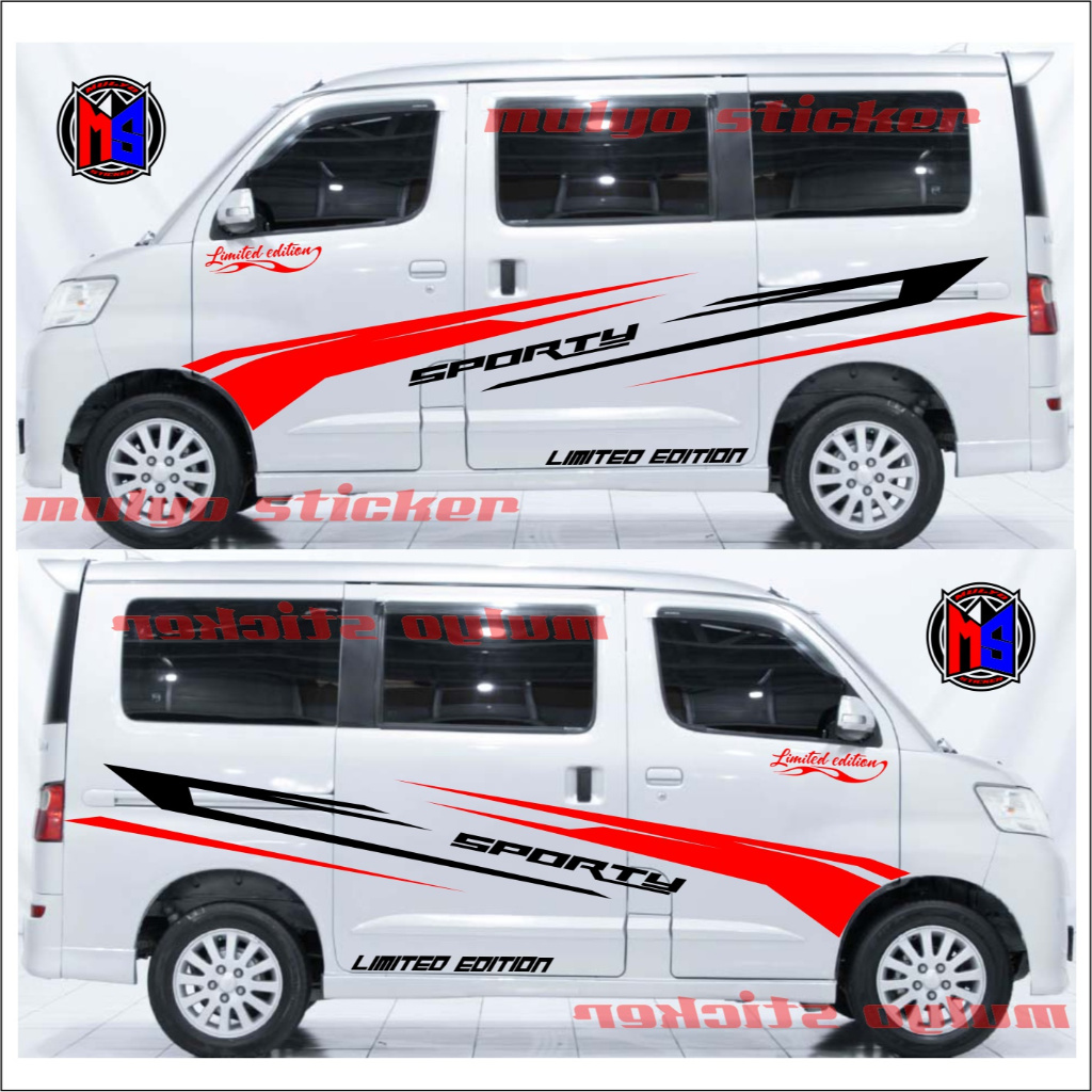 Jual stiker mobil luxio grand max stiker striping bodi samping terlaris ...