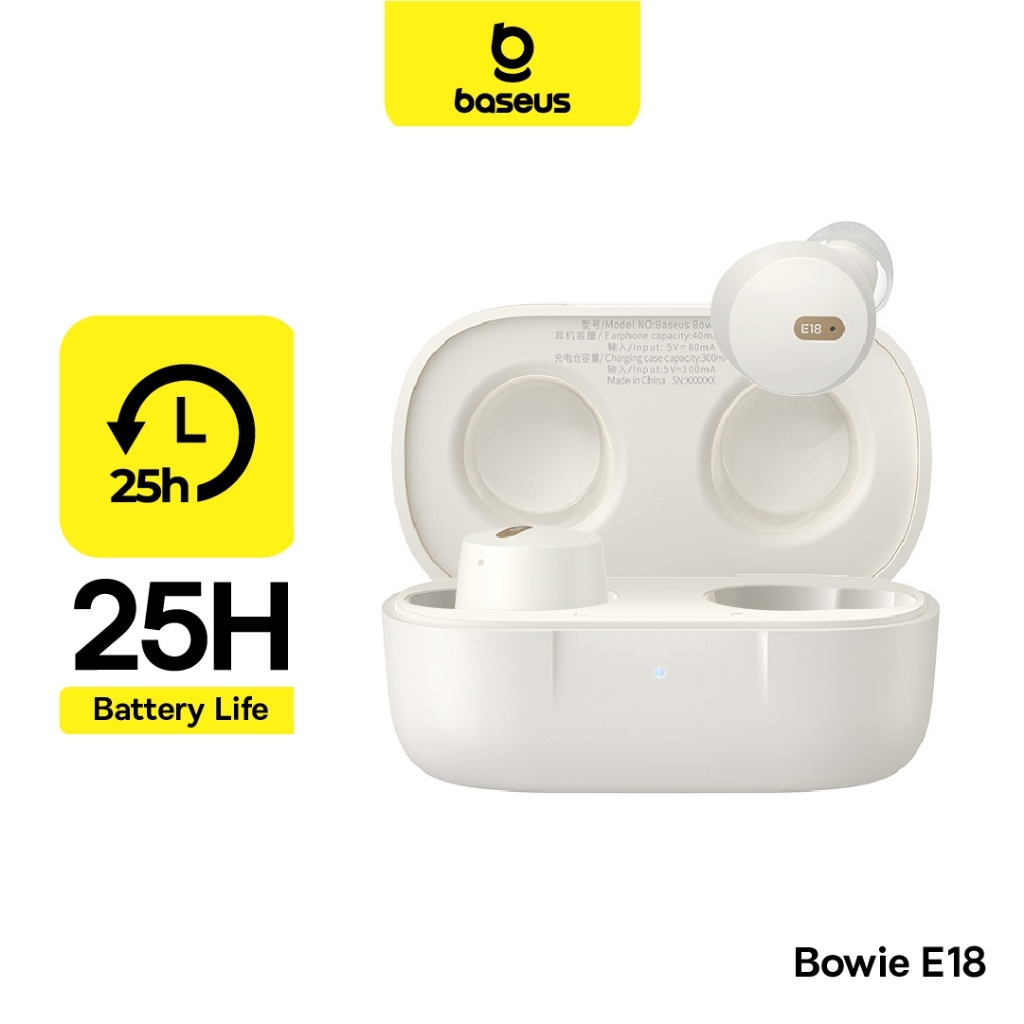 Jual Baseus Bowie E18 True Wireless Earphones 25H-Listening IPX4 ENC ...