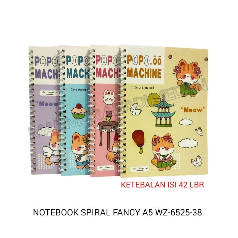 Jual Notebook Spiral Fancy A5 / Buku Spiral A5 / Diary Spiral | Shopee ...