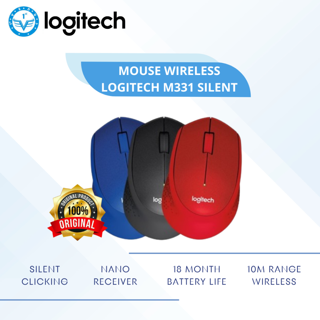 Jual Mouse Logitech M331 / Mouse Wireless Silent Click / MOU28-LOG ...