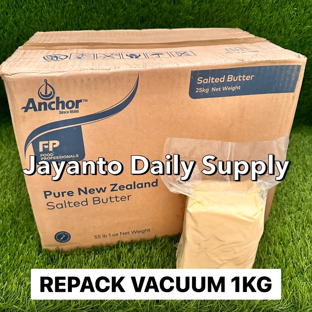 Jual ANCHOR SALTED BUTTER 1KG REPACK / PURE BUTTER IMPORT NEW ZEALAND ...