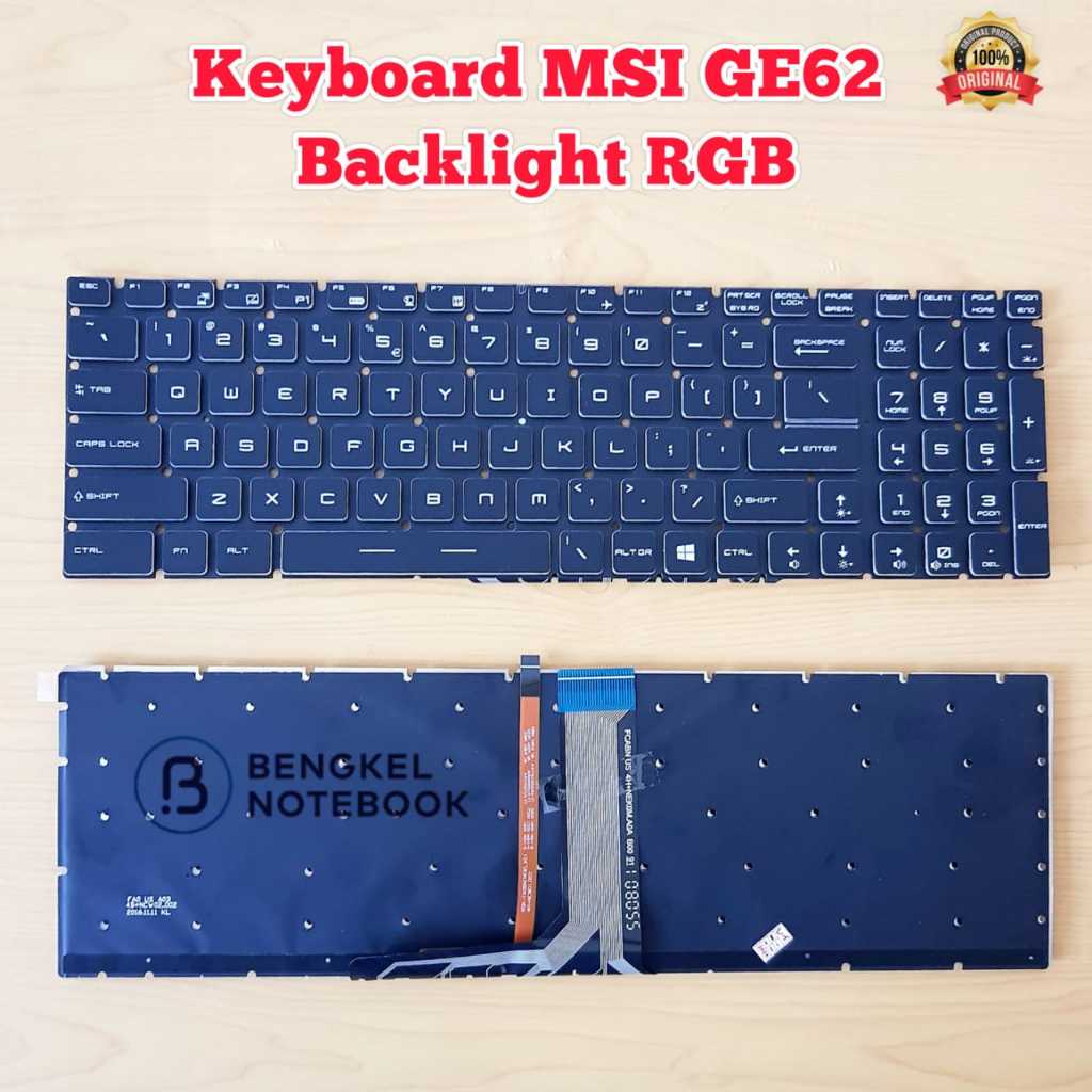 Jual Keyboard MSI GS70 GE62 GE72 GS60 GL62 GL72 GP62 GP72 CX62 GT62 ...