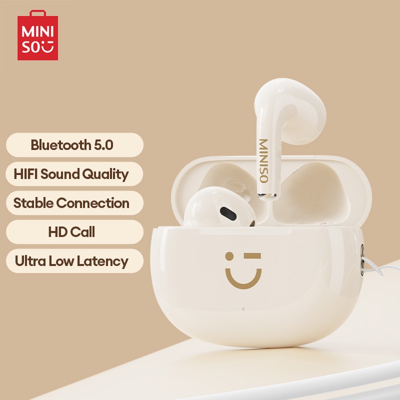 Jual MINISO M10 Wireless Bluetooth Earphone HD Call Headphone Mini ...
