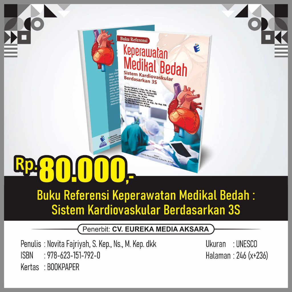 Jual Buku Referensi Keperawatan Medikal Bedah : Sistem Kardiovaskular Berdasarkan 3S | Shopee ...