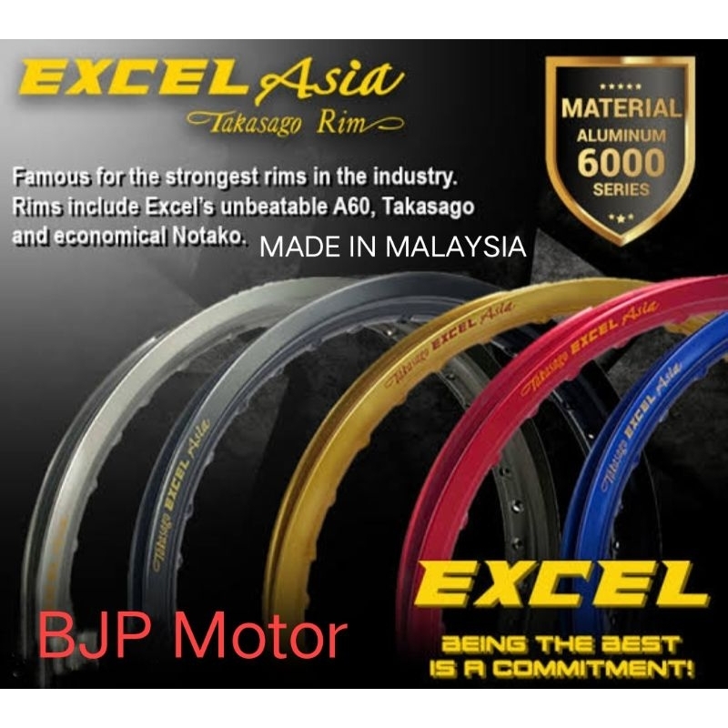 Jual Velg Takasago Excel Asia ring 14 ukuran 140 160 185 215 warna ...