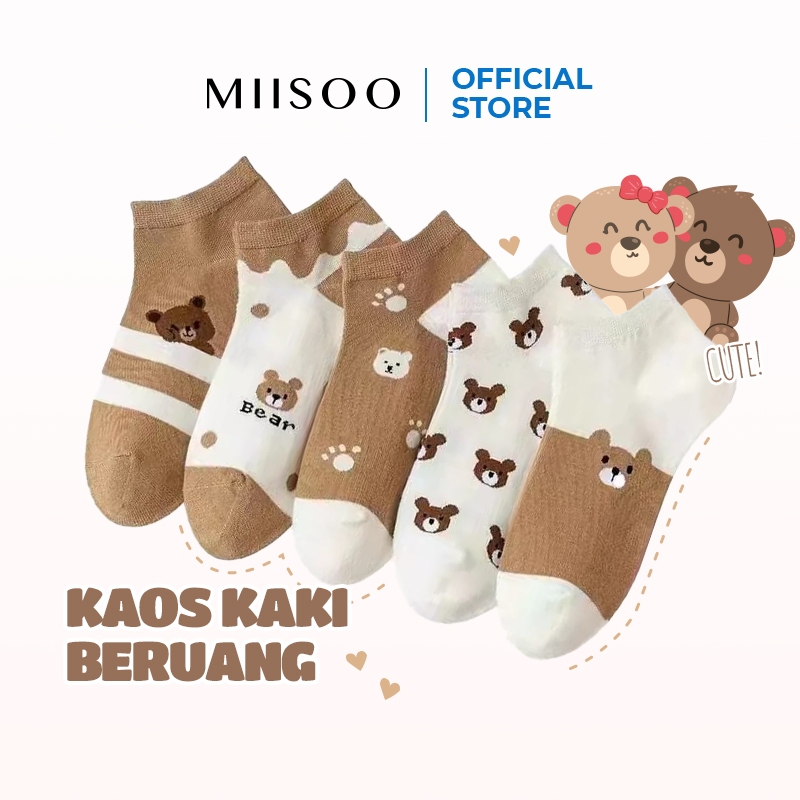 Jual MIISOO Kaos Kaki Pendek set 10pcs Kaus Kaki Ankle Semata kaki ...