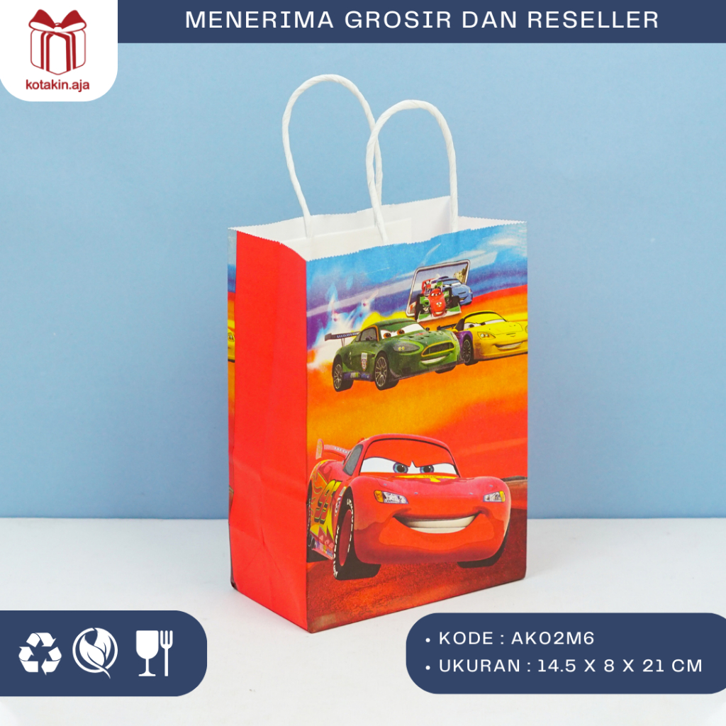 Jual Paper Bag Kraft / Paper bag Ultah / Paper Bag Kartun / Tas Kado ...