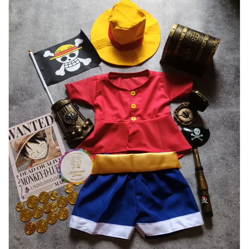 Jual Kostum Props foto bayi luffi one piece luffy | Shopee Indonesia