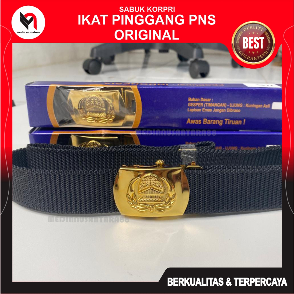 Jual Sabuk Korpri Ikat Pinggang PNS ASN Merek Loind Original | Shopee Indonesia