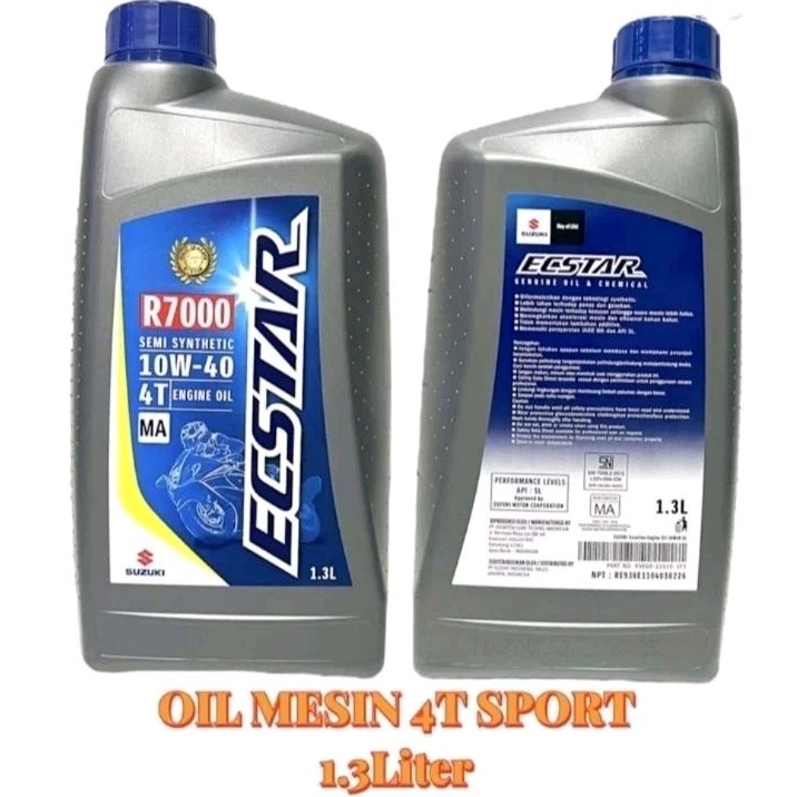 Jual OLI MESIN MOTOR SUZUKI SGO ECSTAR R7000 4T 10W-40 1.3L 1300ML ...