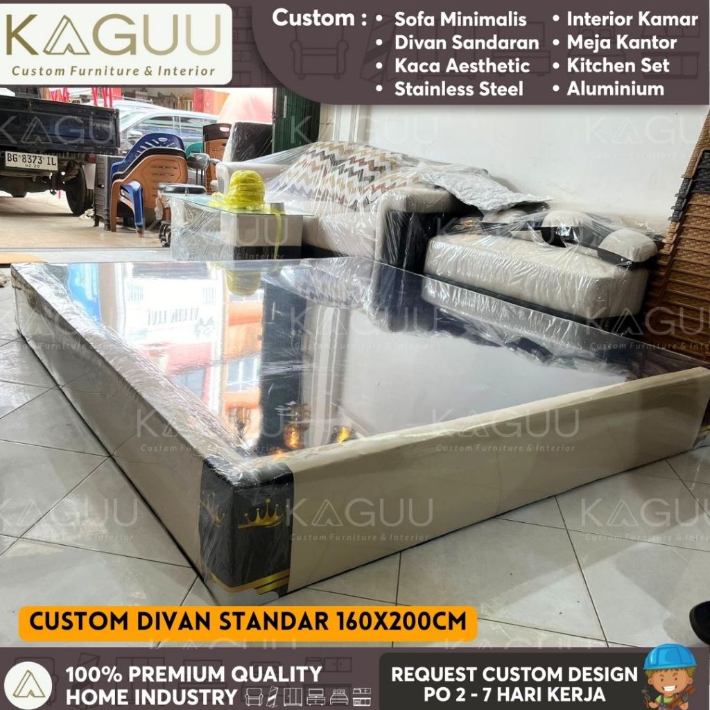 Jual Custom Divan Standar / Rangka Tempat Tidur 160x200cm | Shopee ...