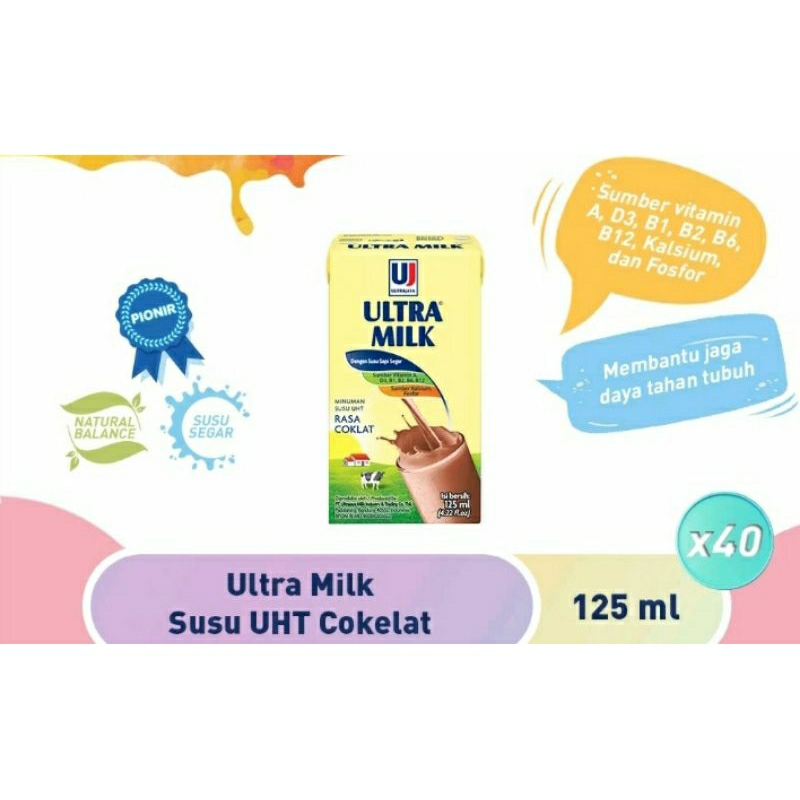 Jual Susu Ultra Coklat 125 ml( Eceran) | Shopee Indonesia