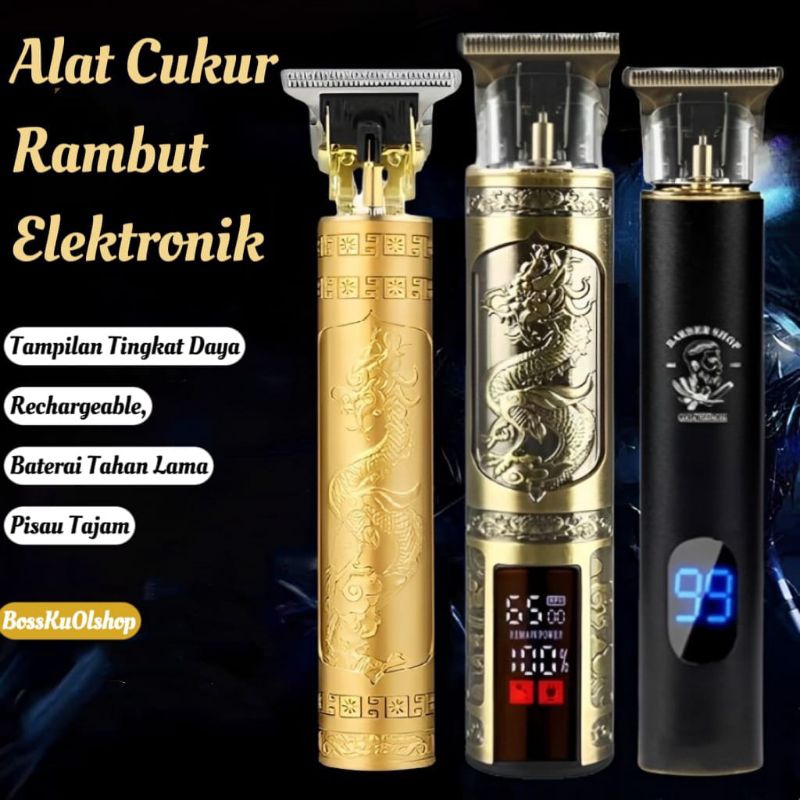 Jual Alat Cukur Rambut Rechargeable / Alat Pemotong Rambut Professional Vintage T9 | Shopee ...