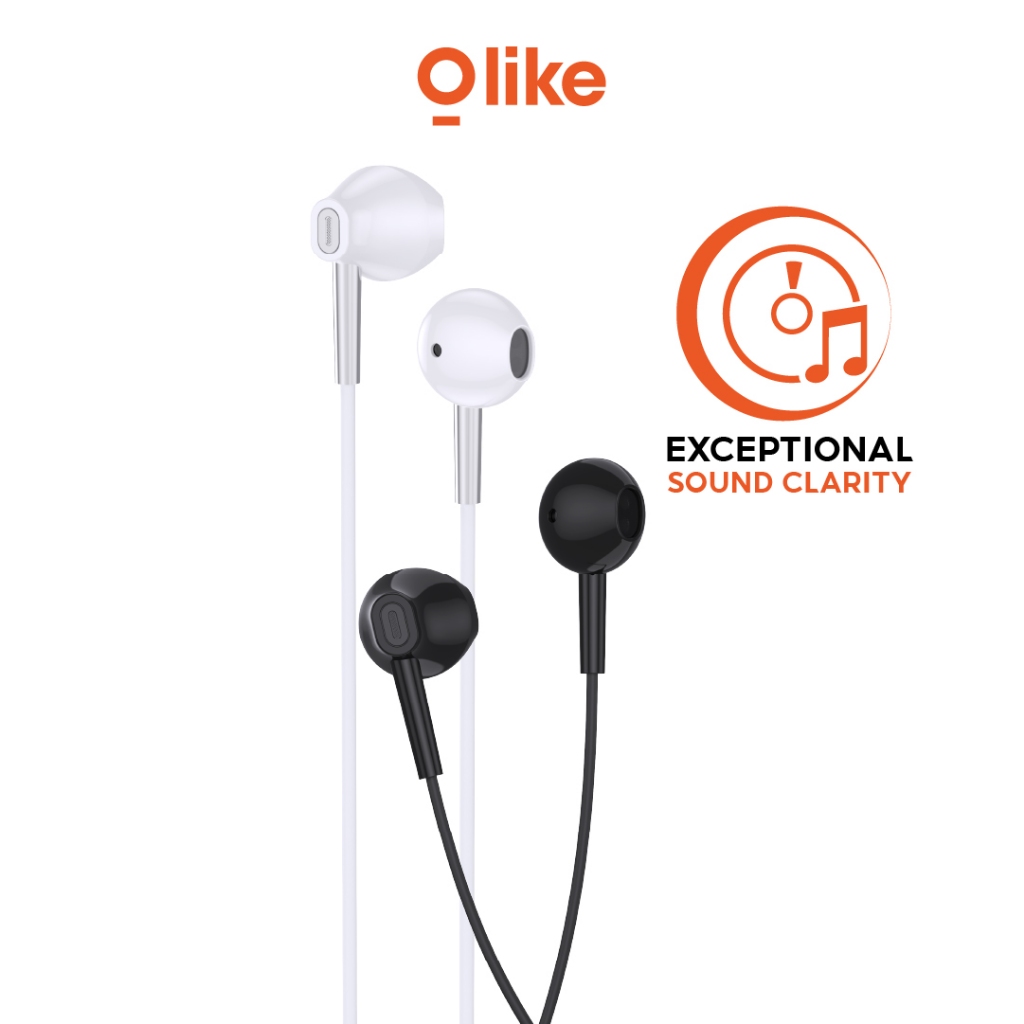 Jual OLIKE HEADSET IN-EAR WIRED NOISE HANDSFREE 3.5MM WITH MIC FOR ...