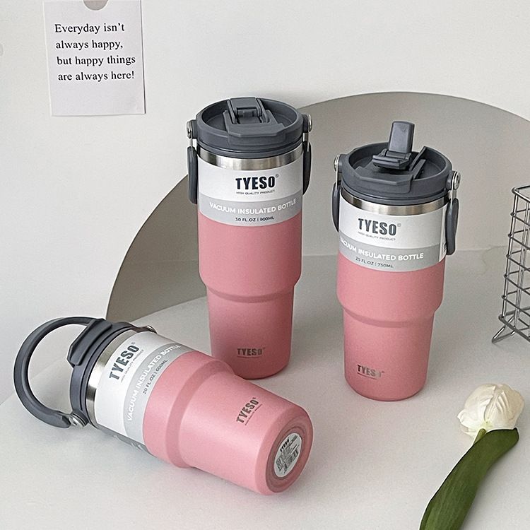 Jual Tyeso Tumbler Handle 2in1 Stainless Steel Original Mug Coffee ...