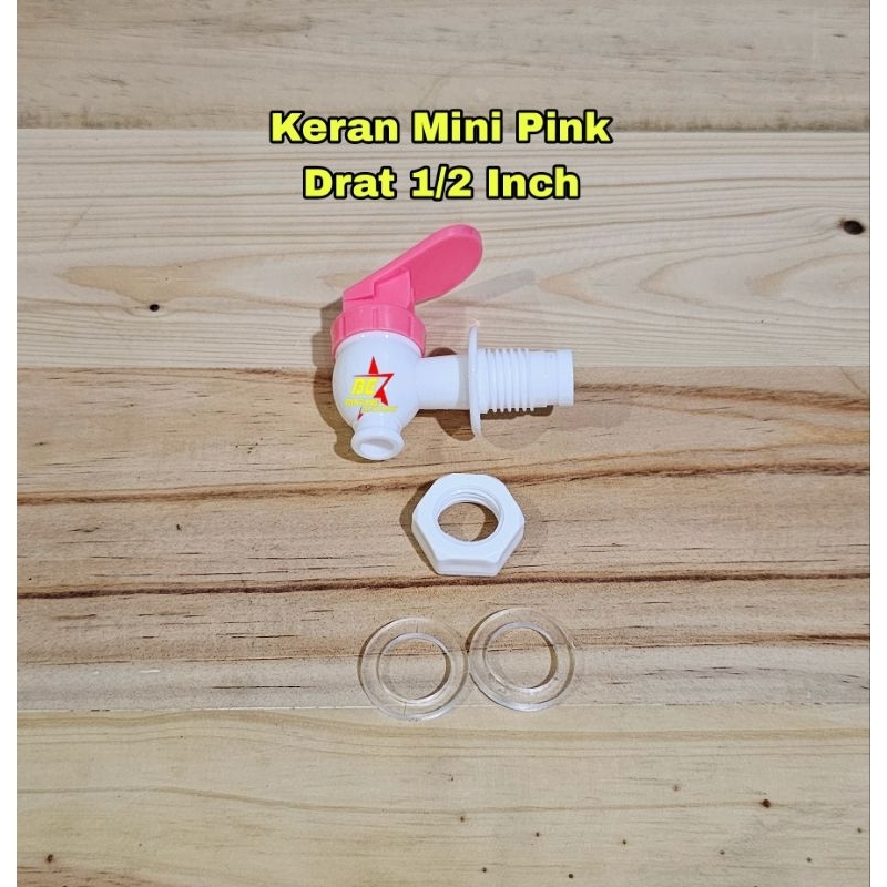 Jual KRAN GUCI MINI PINK KERAN DISPENSER GALON KECIL UNIVERSAL MULTI ...
