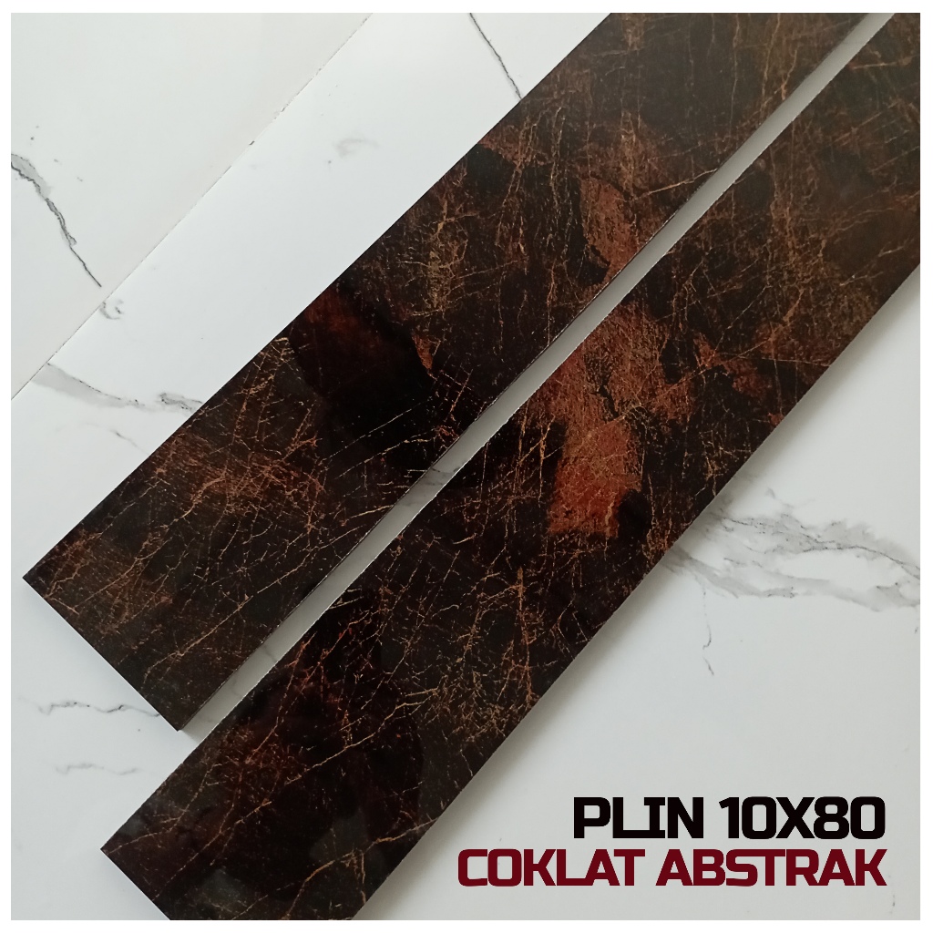 Jual Lis Plin Granit 10x80 / 15X80 Coklat Fosil Glossy List Plin ...