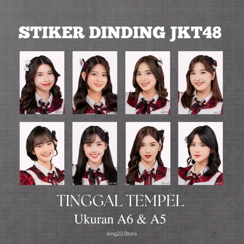 Jual Stiker Dinding Jkt48 Edisi Kabesha 2024/Cosmos Ukuran A6 A5, Langsung Tempel,All Member ...
