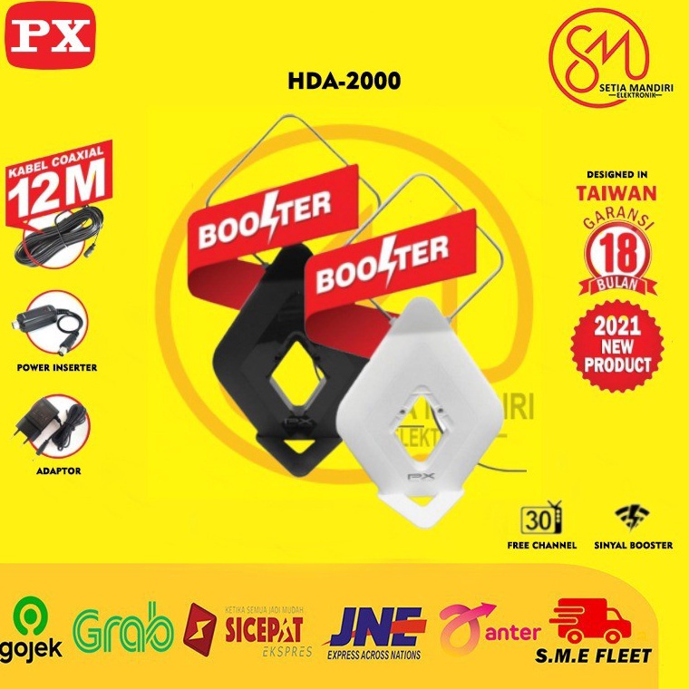 Jual PX HDA2 Antena TV Digital Analog Indoor Outdoor BoosterKabel 12M HDA2 | Shopee Indonesia