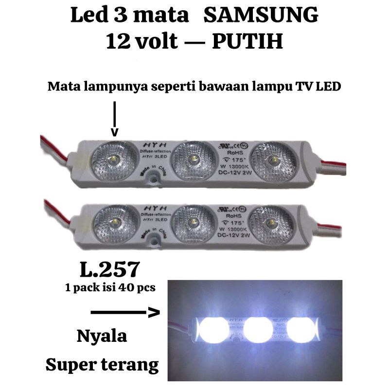 Jual Led Display 3 Mata Samsung 12 Volt | Shopee Indonesia