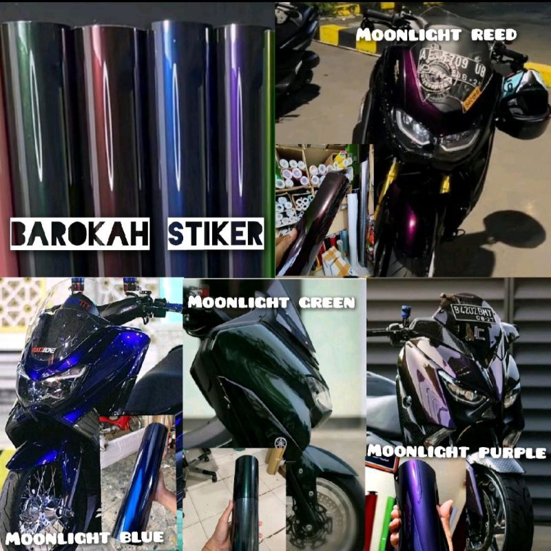 Jual Skotlet Motor Sticker Moonlight Premium Fanchi Hitam Lembayung ...
