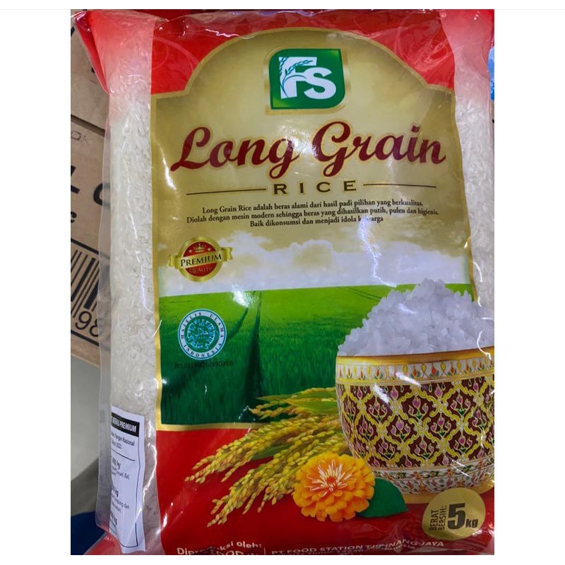 Jual Beras FS Long Grain 5kg/Beras Enak Murah Food Stasion | Shopee ...