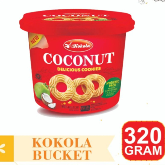 Jual Biskuit Kukis Kokola Bucket 320gr rasa coconut | Shopee Indonesia
