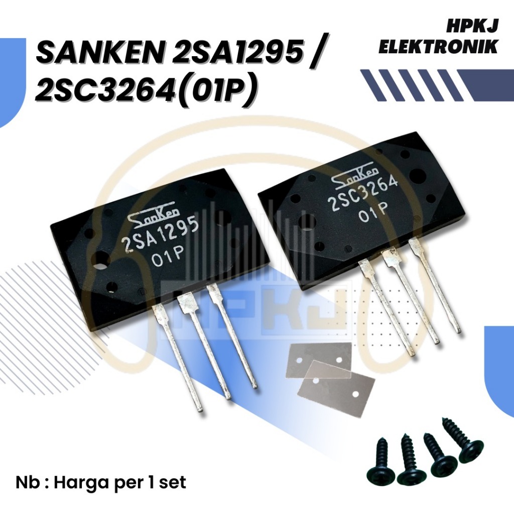 Jual TRANSISTOR SANKEN 2SA1295 2SC3264 SUPER sanken super 2sa1295 ...