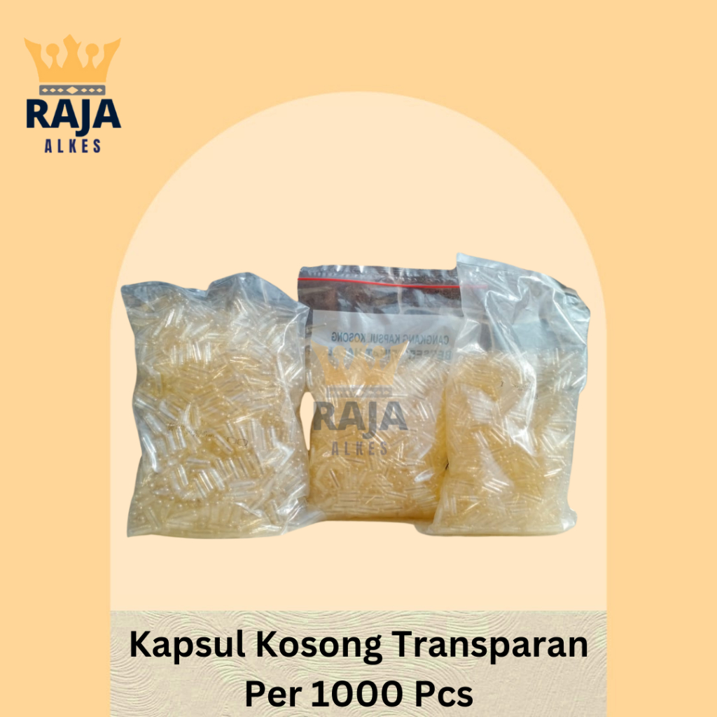 Jual Per 1000 Kapsul Kosong TRANSPARAN Ukuran 00 / 0 / 1 Kapsul ...