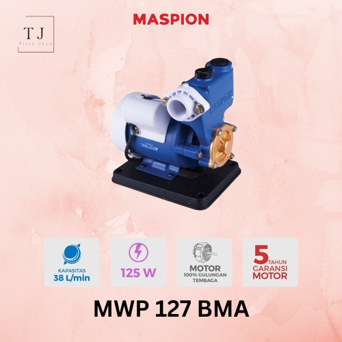 Jual Pompa Air MASPION MWP 127 BMA 125 Watt Non Otomatis Sumur Dangkal ...