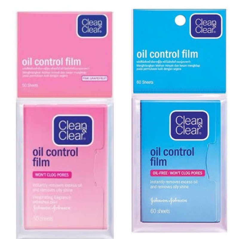 Jual Clean & Clear Oil Control Film Face Paper Kertas Minyak Wajah 50s ...