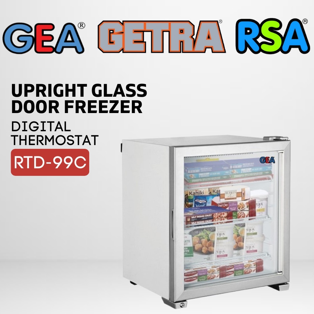 Jual GEA Upright Glass Door Freezer 90L RTD-99C / 90 Liter RTD 99 C ...