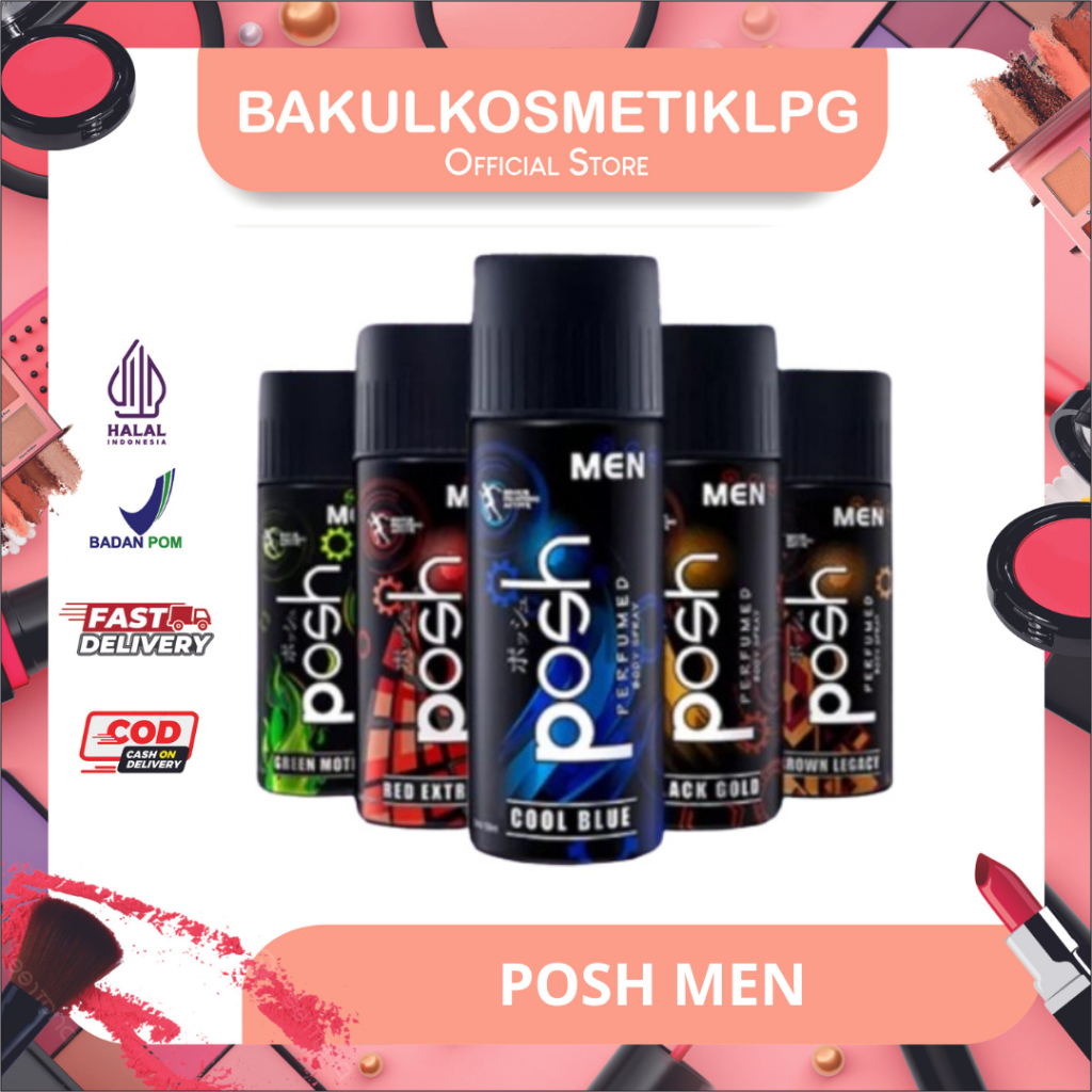 Jual POSH MEN - Perfumed Body Spray 150 ml | Shopee Indonesia