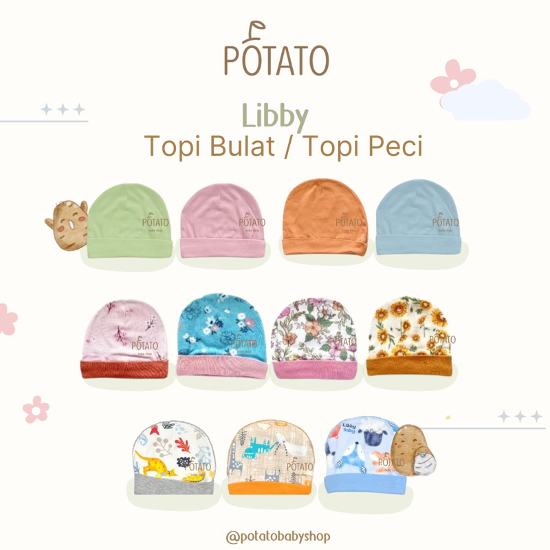 Jual Libby Baby Earth Color Series - Topi bulat bayi / topi peci ...